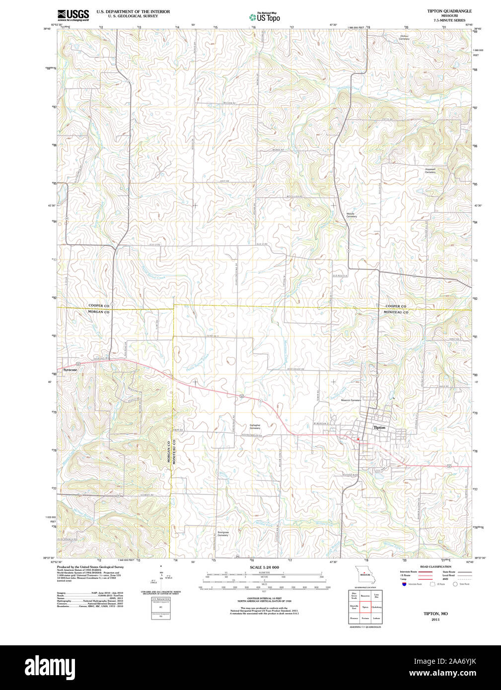 Map of tipton hi-res stock photography and images - Alamy