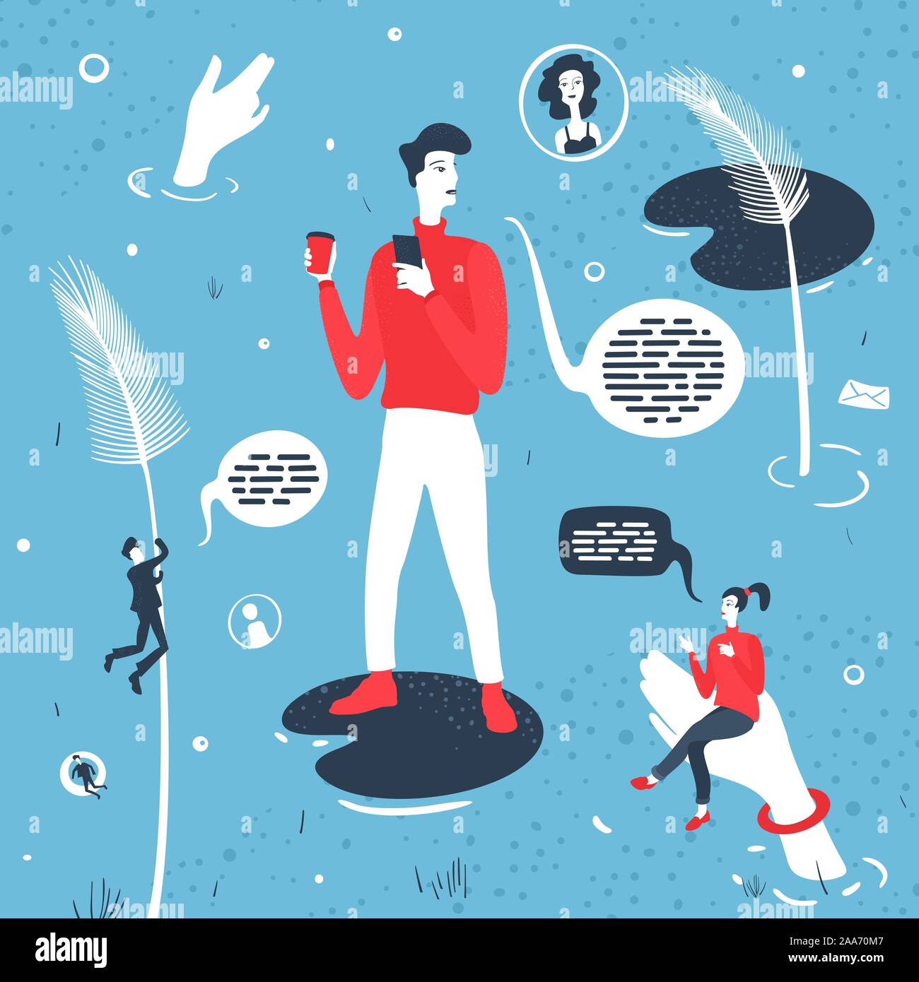 Modern Digital Society Illustration Vector Stock Vector Image & Art - Alamy