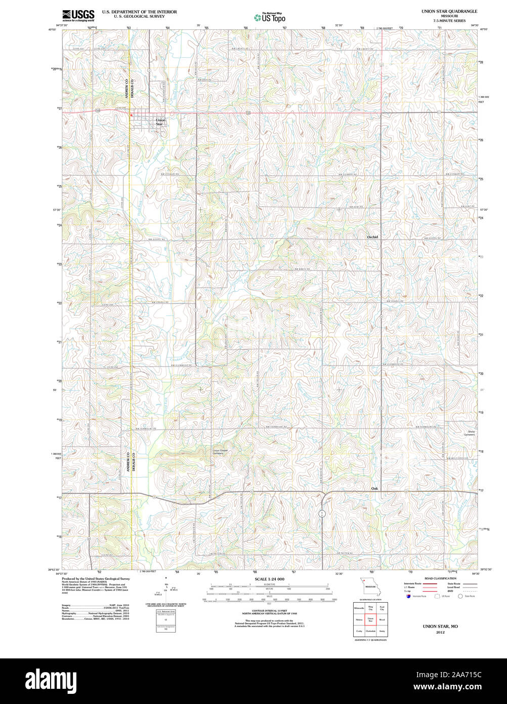 Map of union missouri hi-res stock photography and images - Alamy