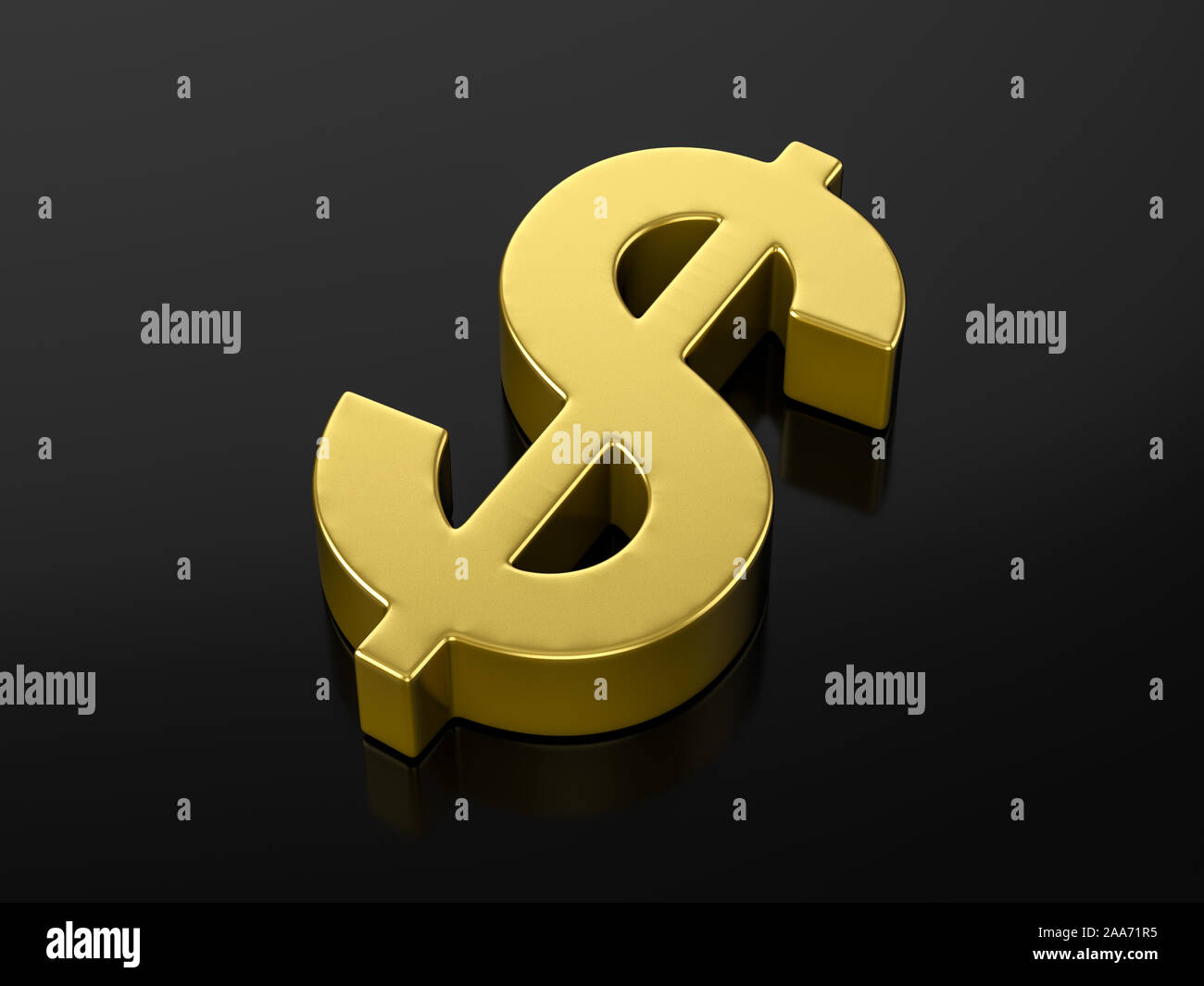 Gold dollar symbol hi-res stock photography and images - Alamy