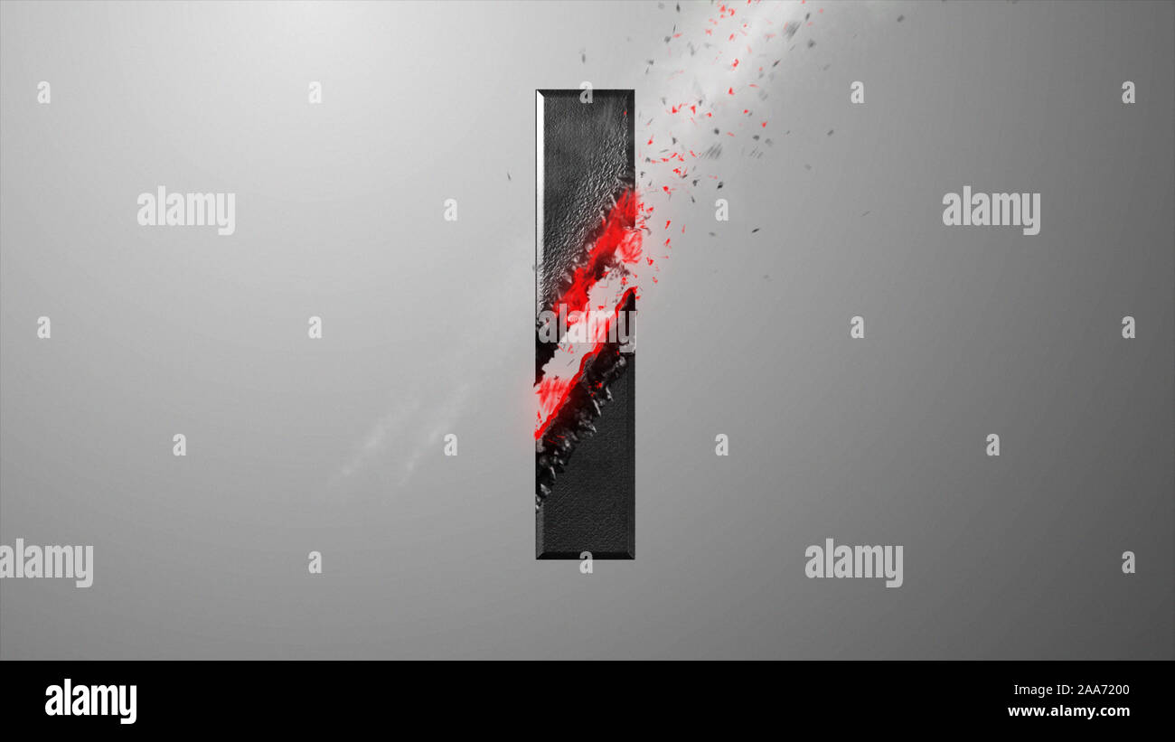 Crossfire Effects alphabet on dark backgorund, 3D Rendering Stock Photo ...