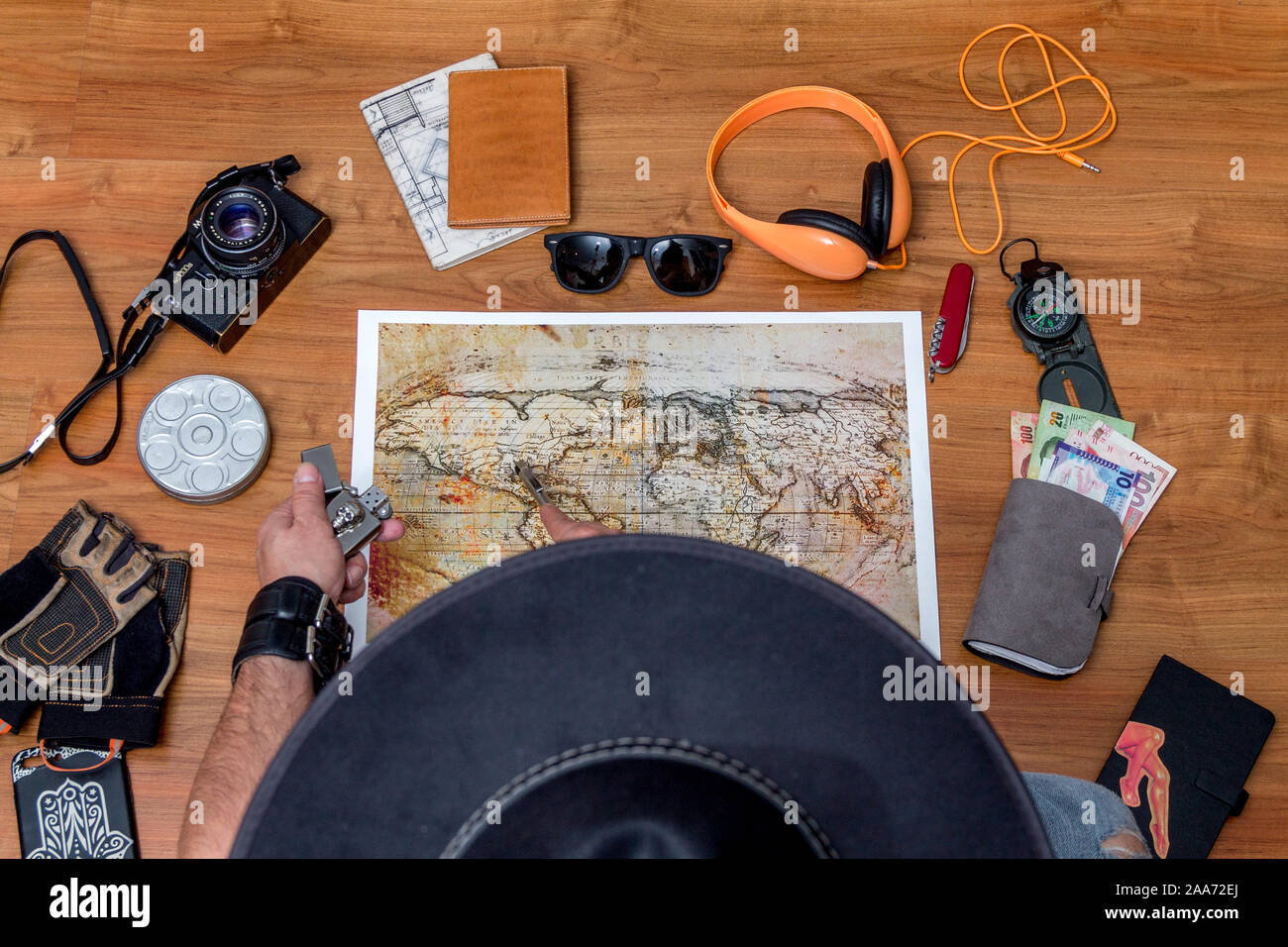 travel planning concept. vacation exploration Stock Photo - Alamy