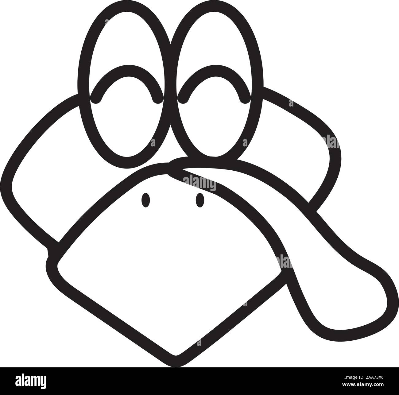 turkey head cartoon animal icon on white background vector illustration ...