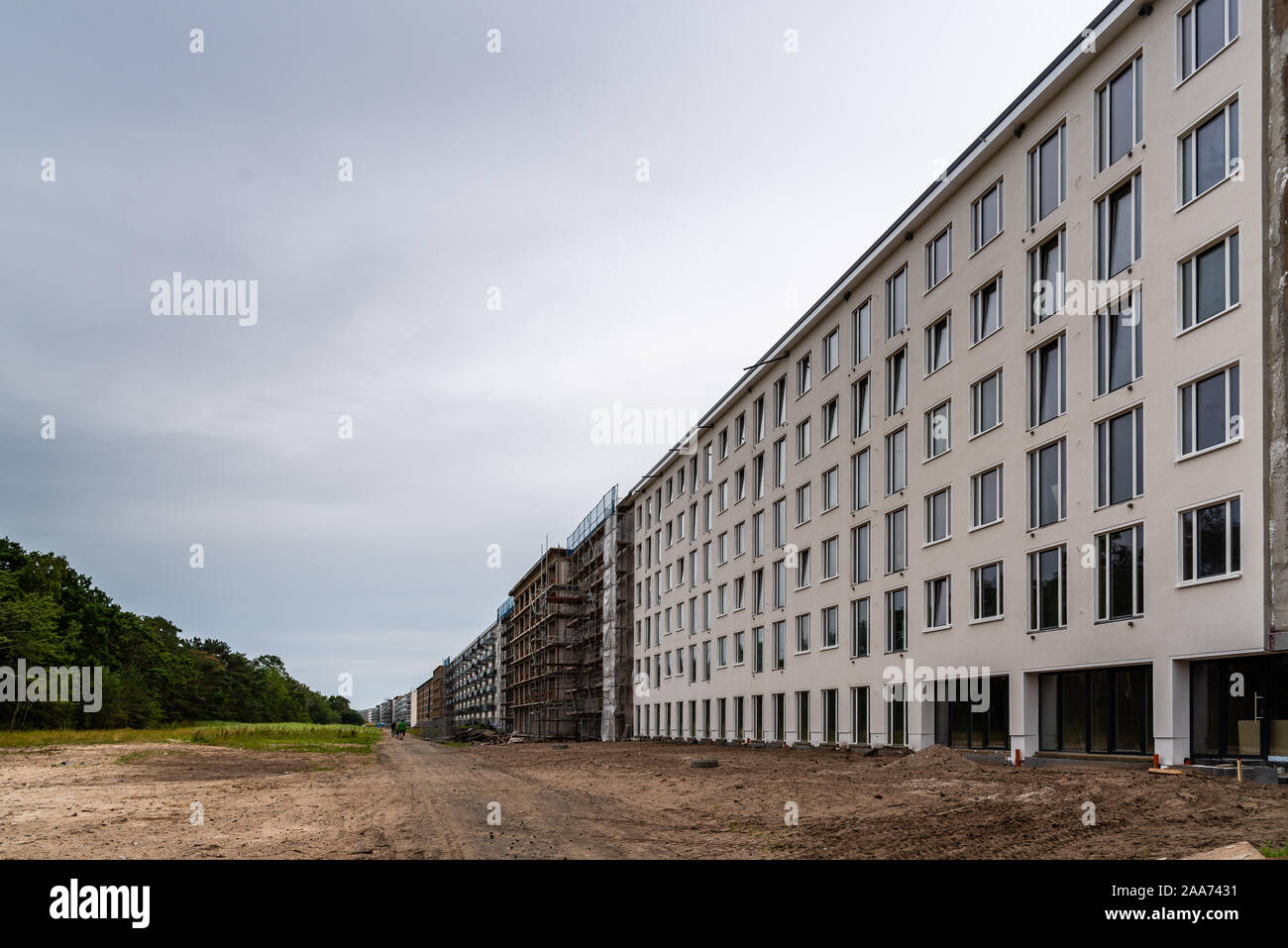 Prora, Germany - August 1, 2019: Colossus building, historical Nazi ...
