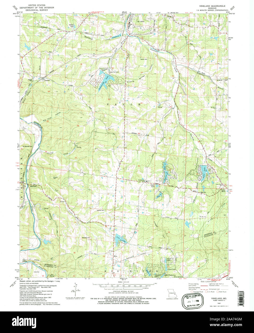 Map of vineland hi-res stock photography and images - Alamy