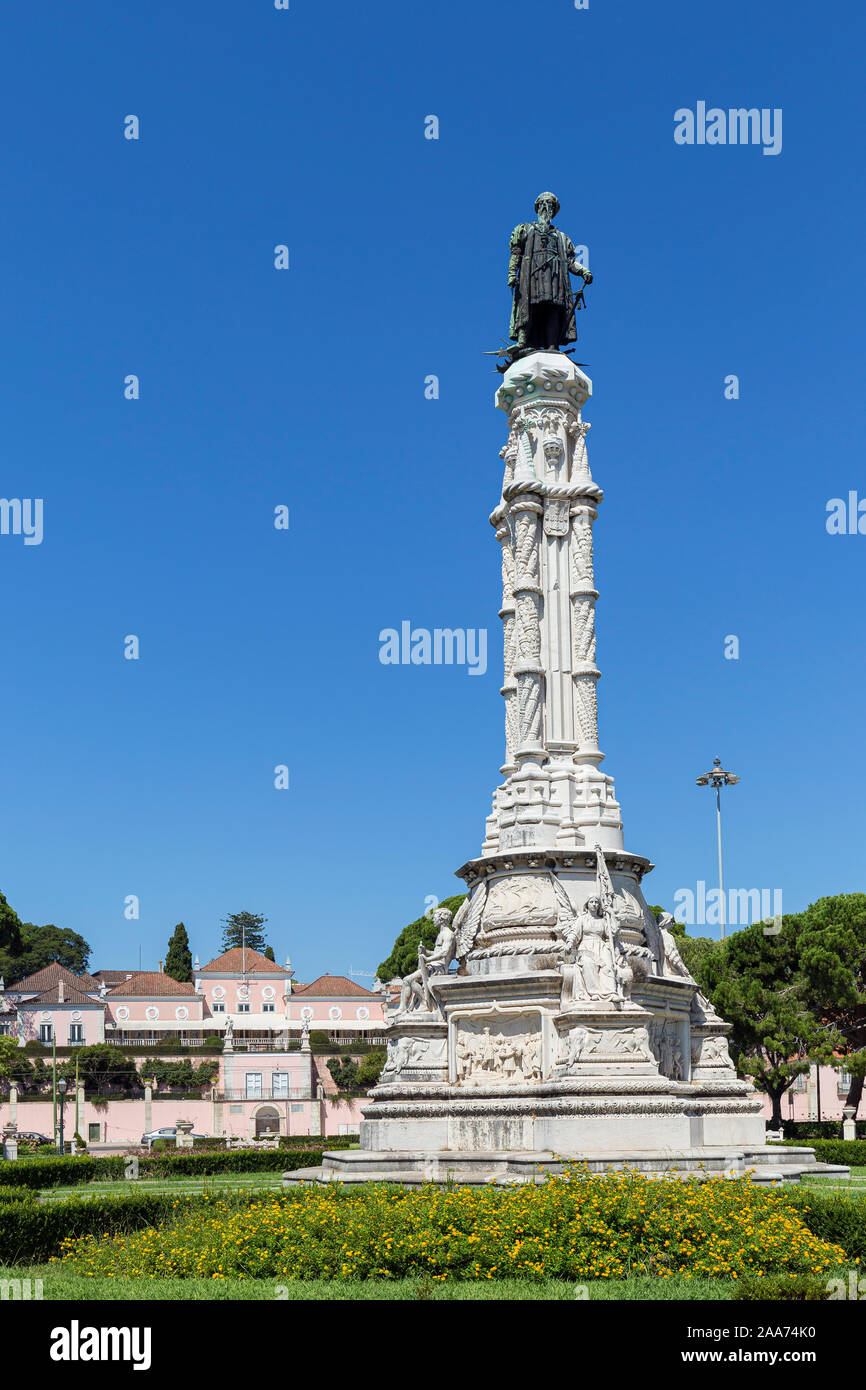 Belem Palace and Albuquerque monument at the Garden of Alfonso de ...