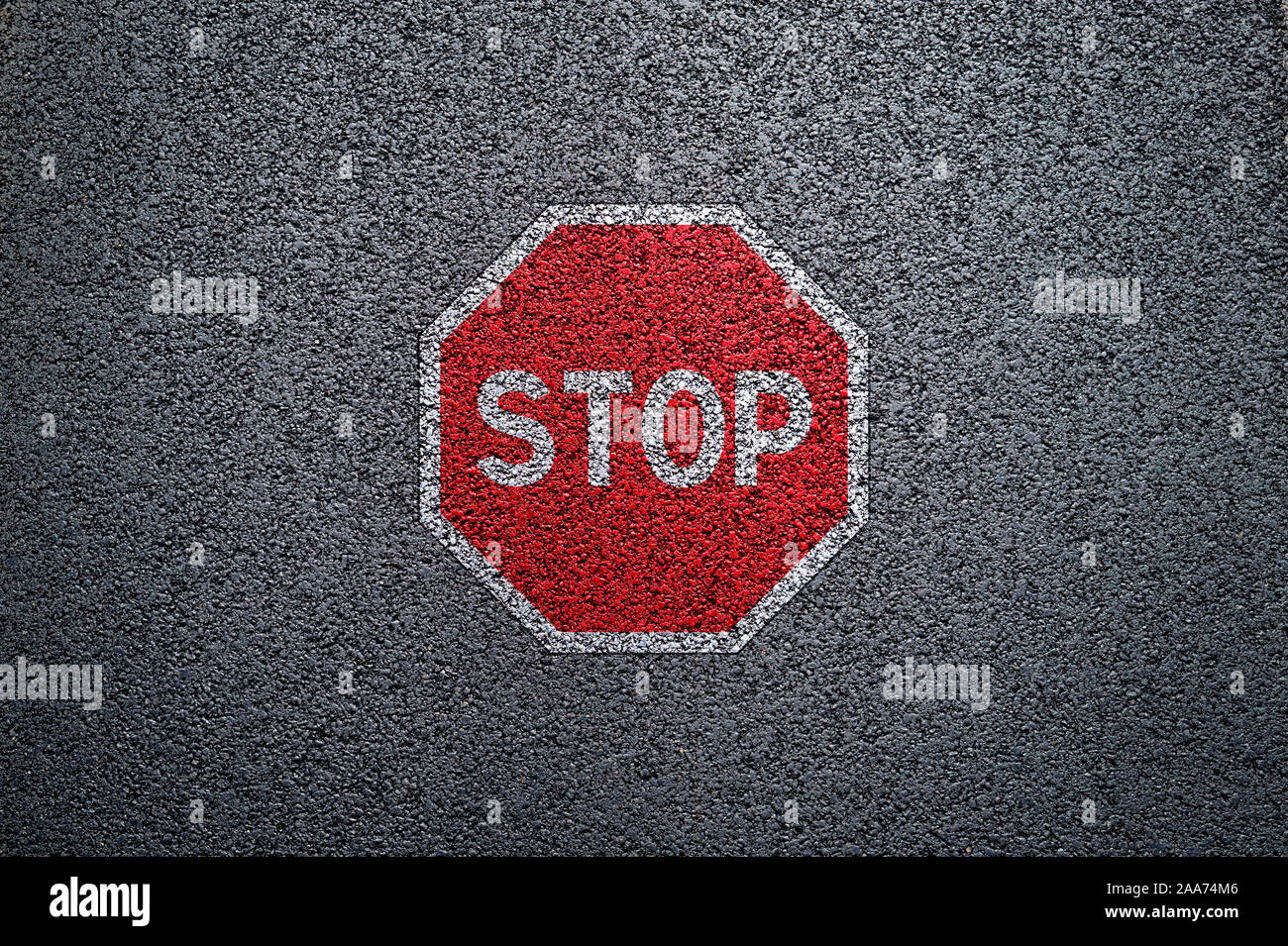 traffic and traffic signs on asphalt Stock Photo - Alamy
