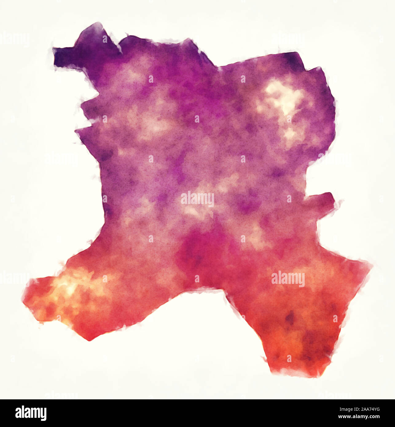 Kosovo white map hi-res stock photography and images - Alamy