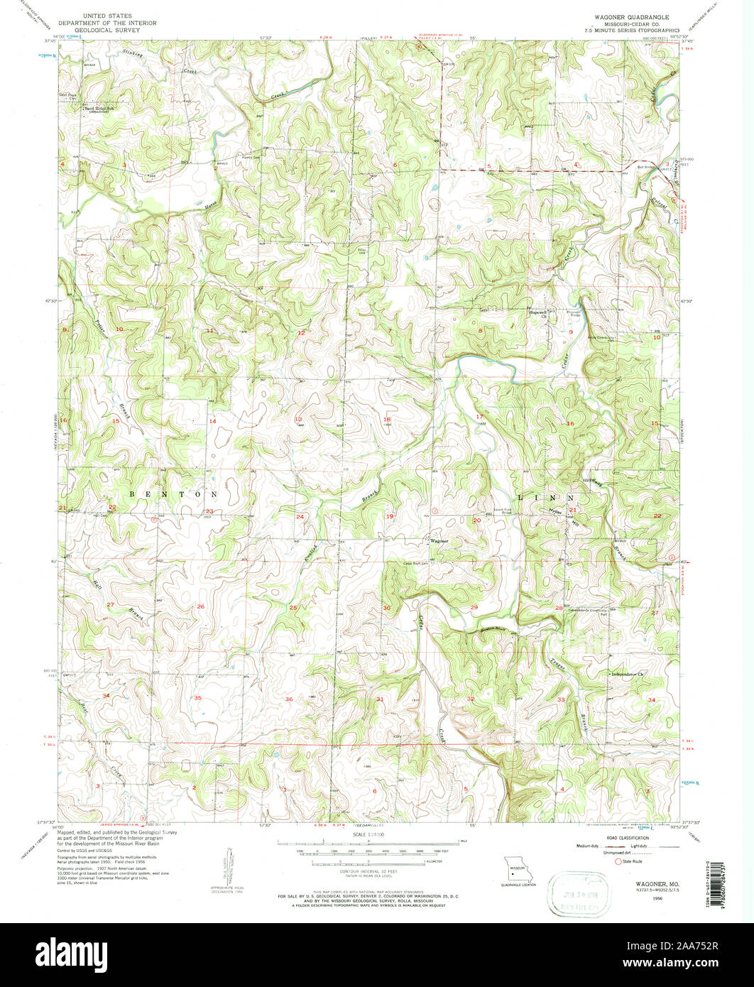 Wagoner map hi-res stock photography and images - Alamy