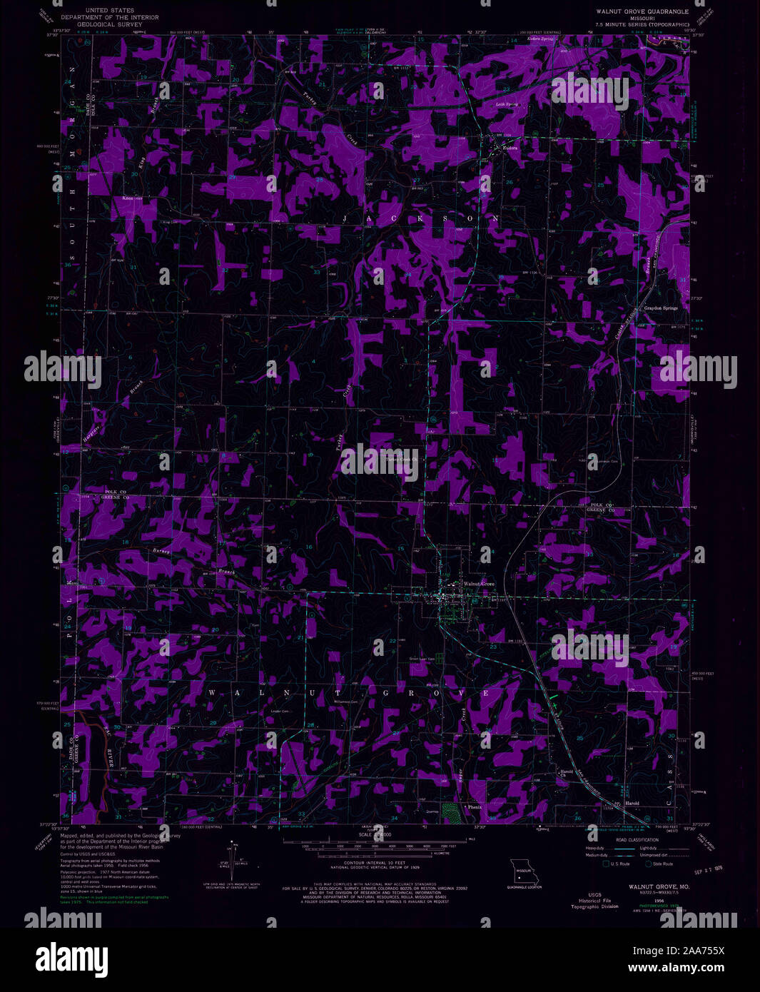 Walnut grove map hi-res stock photography and images - Alamy