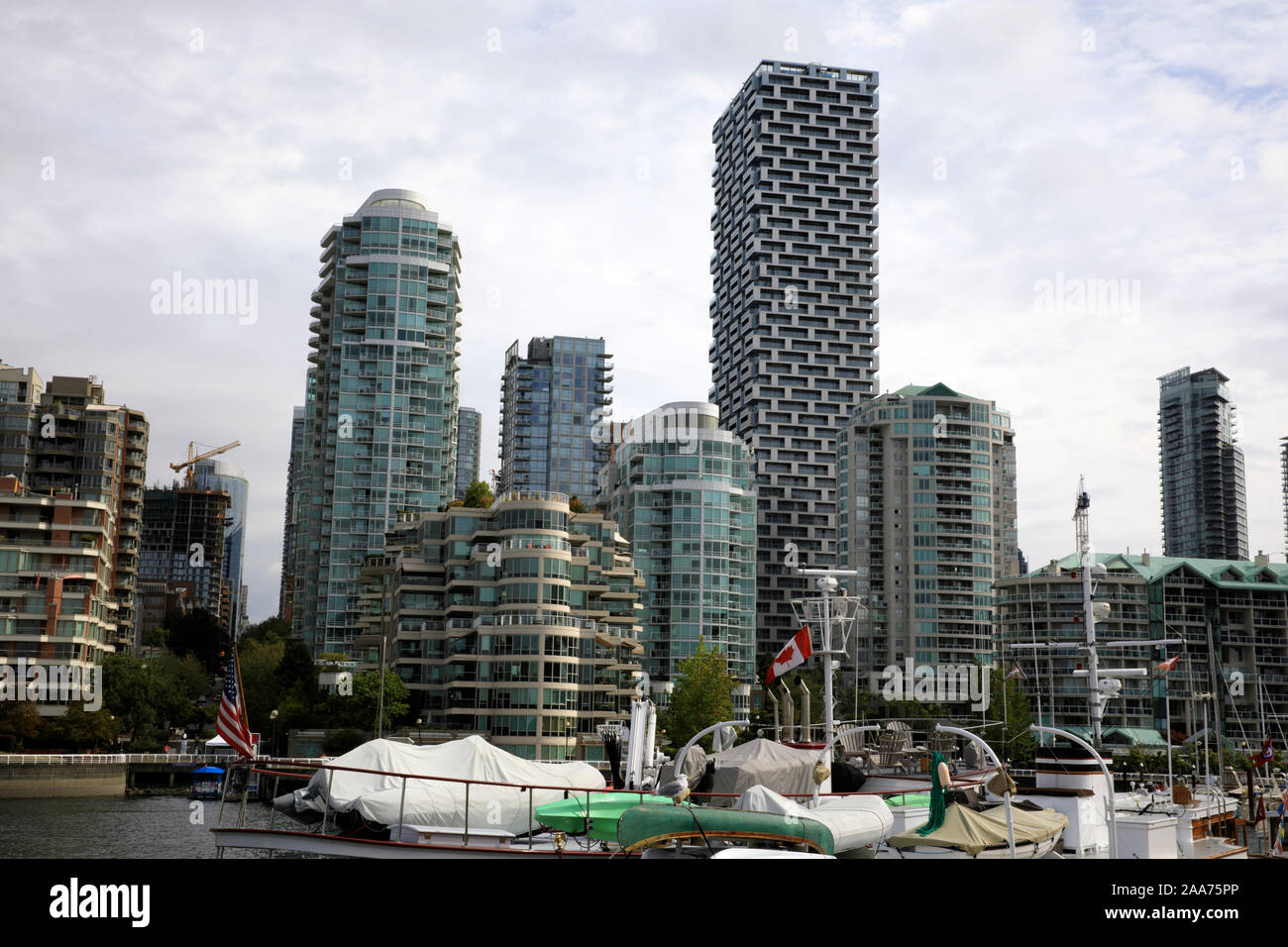 False Creek Bay alongside the Granville street bridge, Vancouver ...