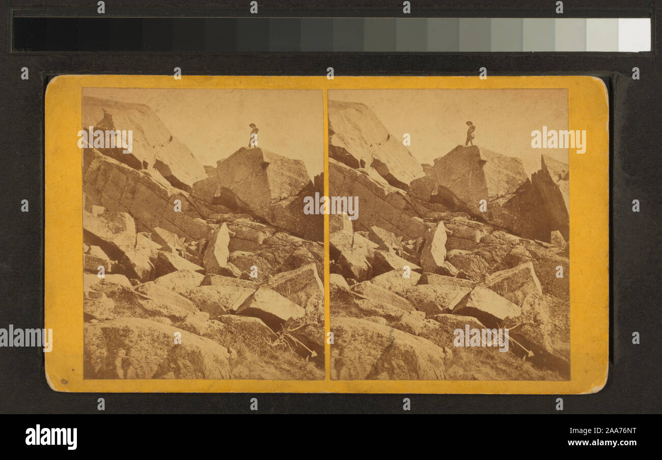 Broken rocks near Pathway.; Broken rocks near Pathway Stock Photo - Alamy