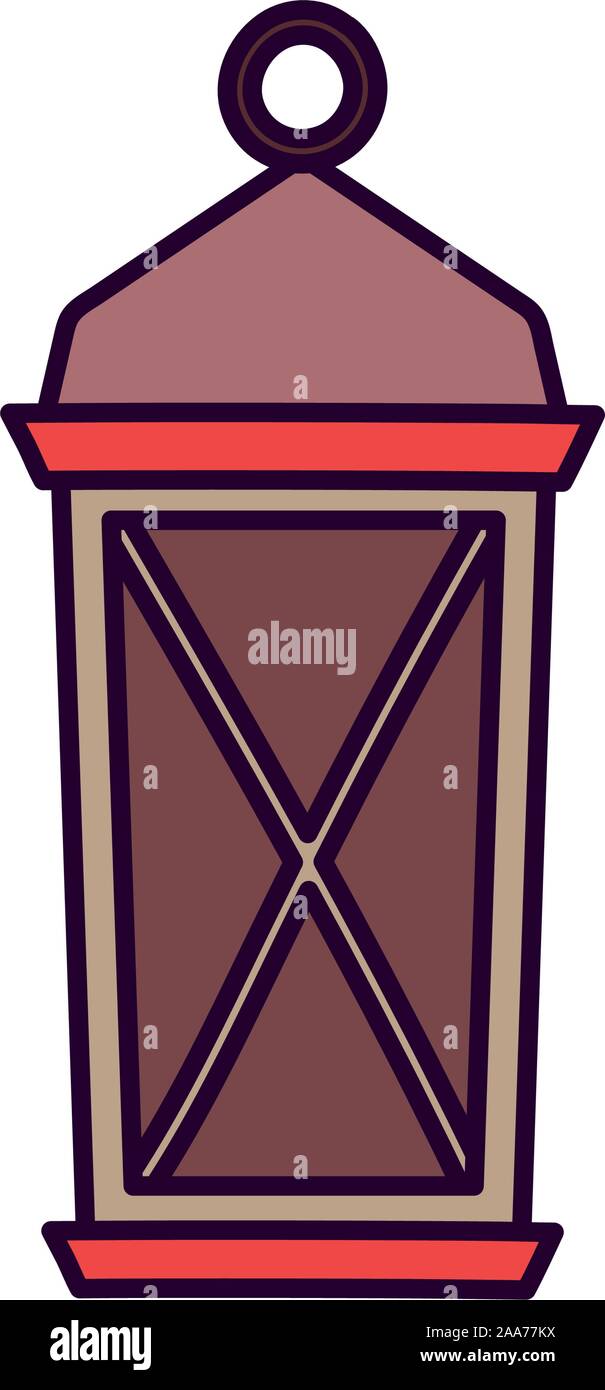 classic lamp decoration on white background vector illustration Stock ...