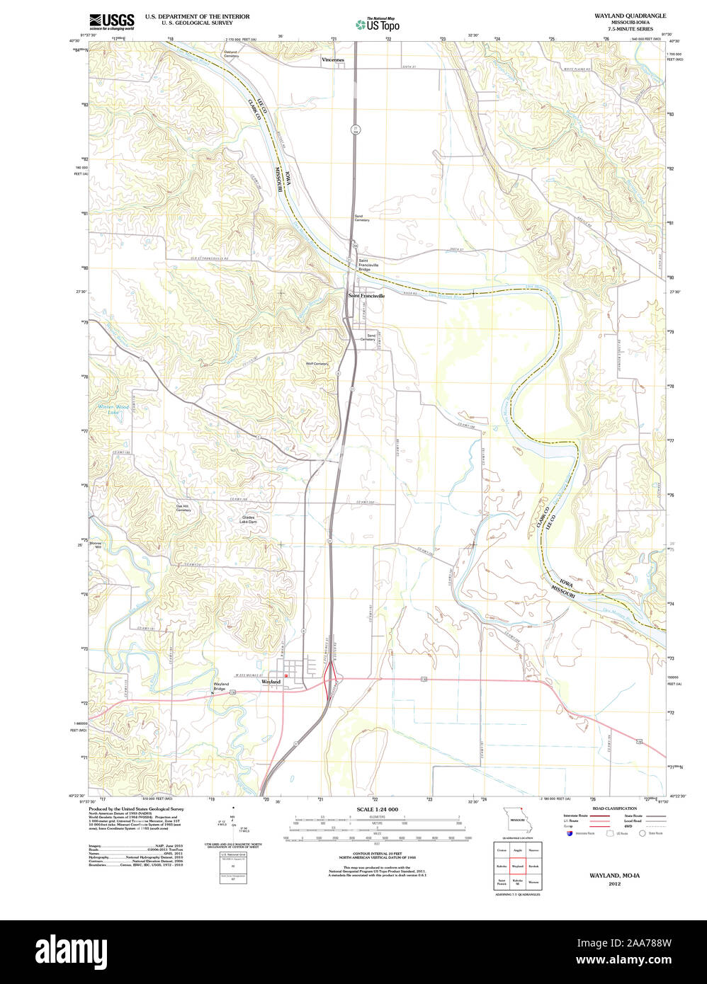 Map of wayland hi-res stock photography and images - Alamy