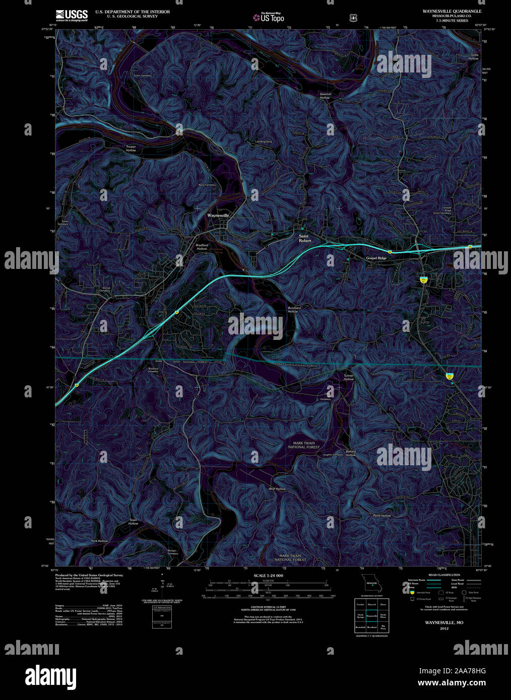Map of waynesville hi-res stock photography and images - Alamy