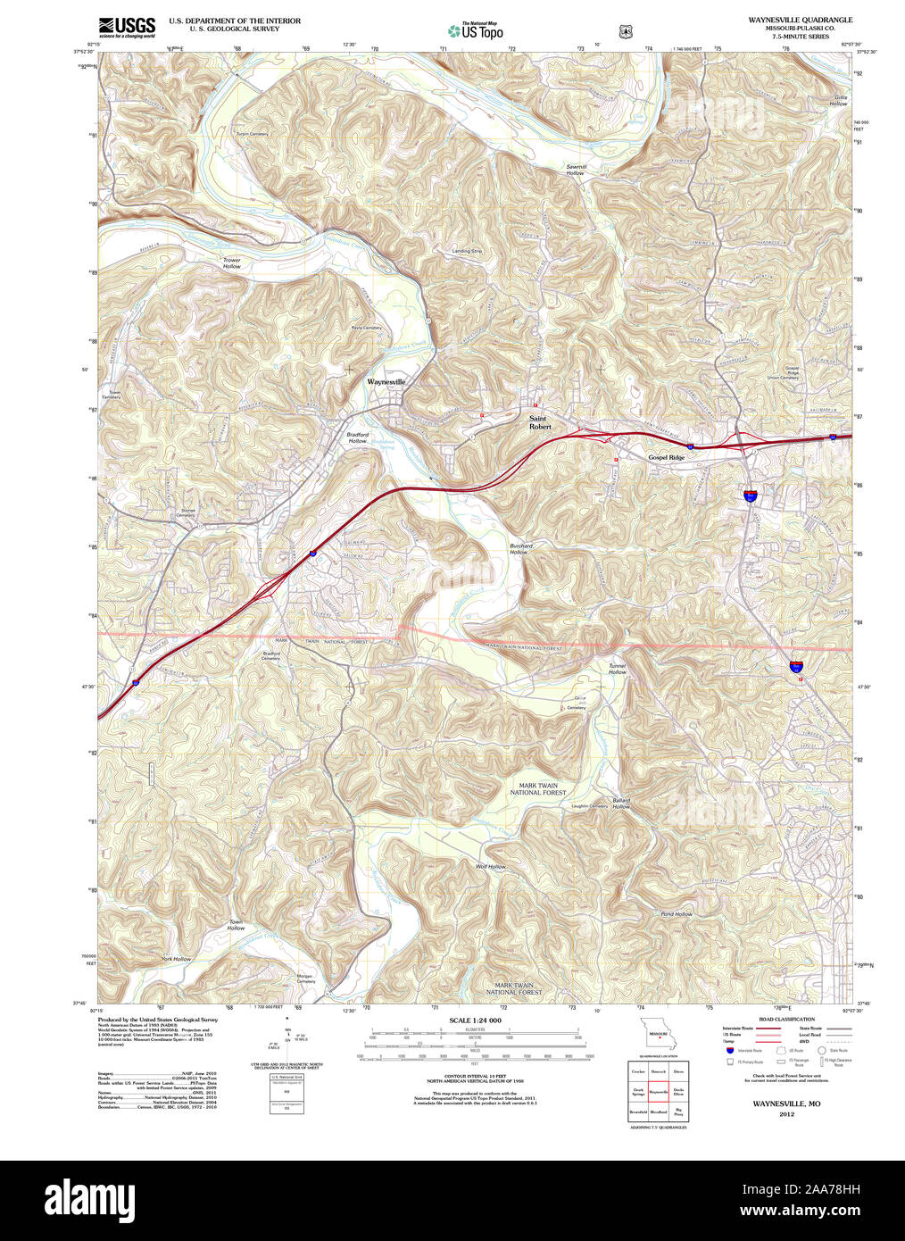 Map of waynesville hi-res stock photography and images - Alamy