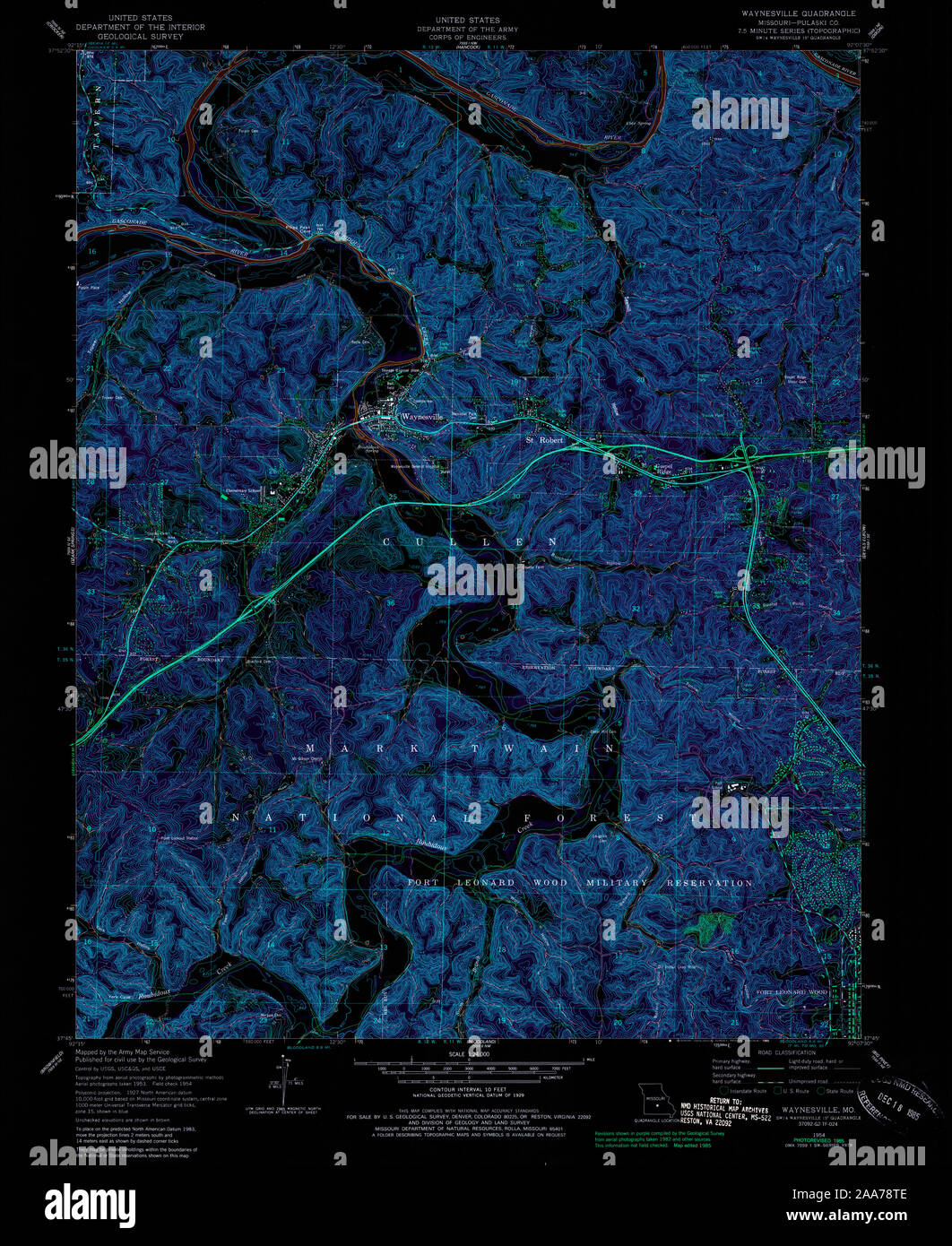 Map of waynesville hi-res stock photography and images - Alamy