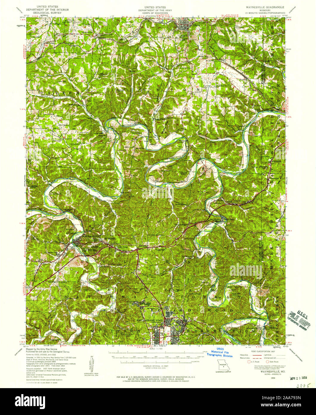 Map of waynesville hi-res stock photography and images - Alamy