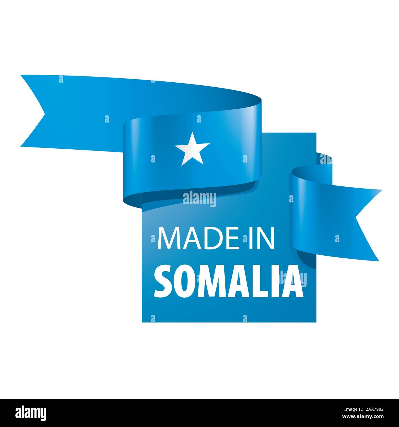 Somalia flag, vector illustration on a white background Stock Vector ...