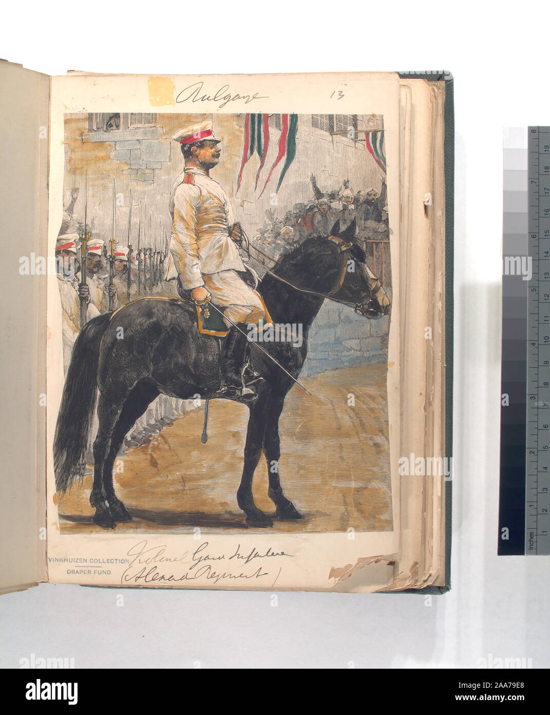 [Attached note: Colonel of Infantry at Philippopolis, 1885 ...