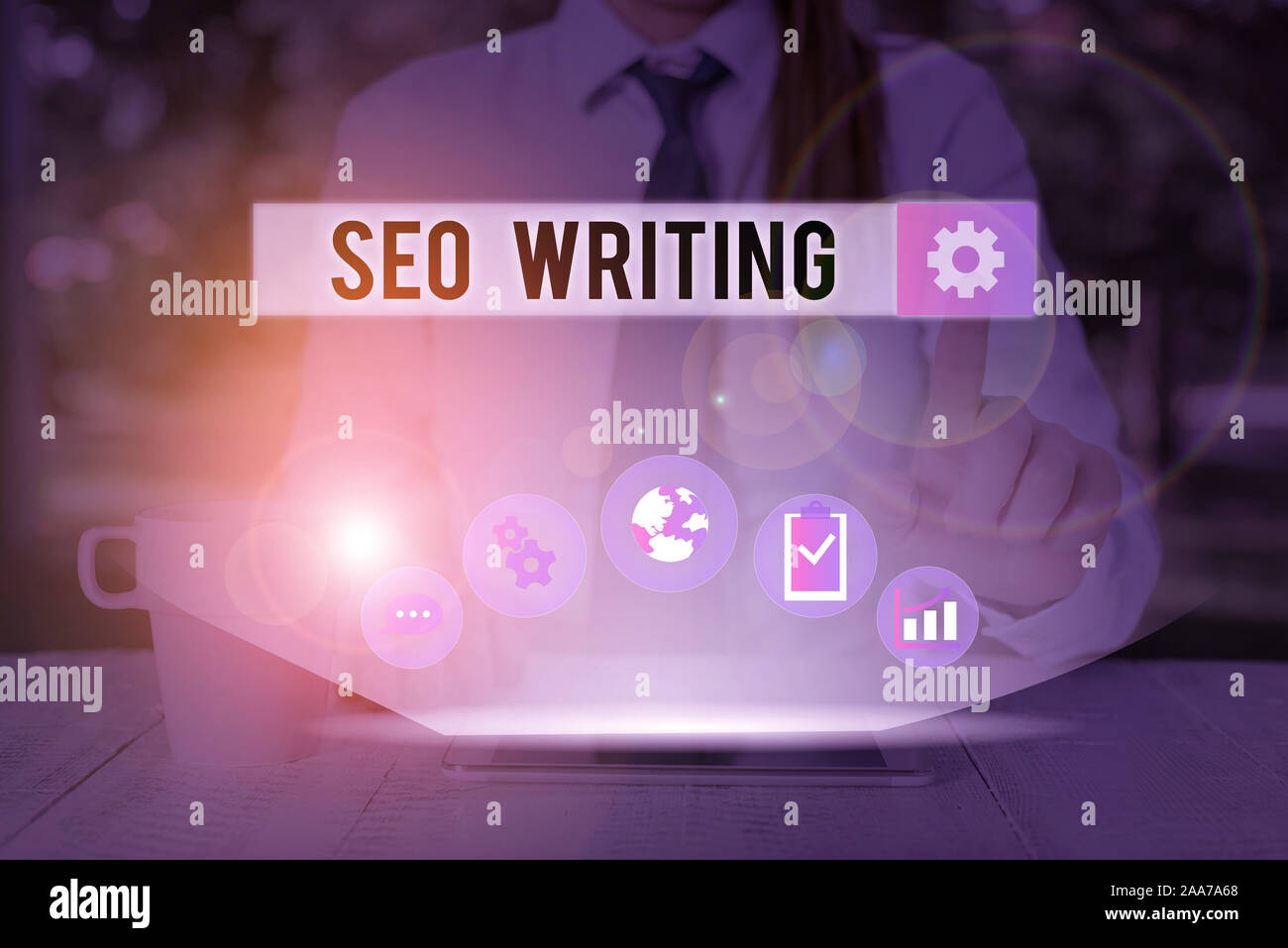 Handwriting text writing Seo Writing. Conceptual photo grabbing the ...