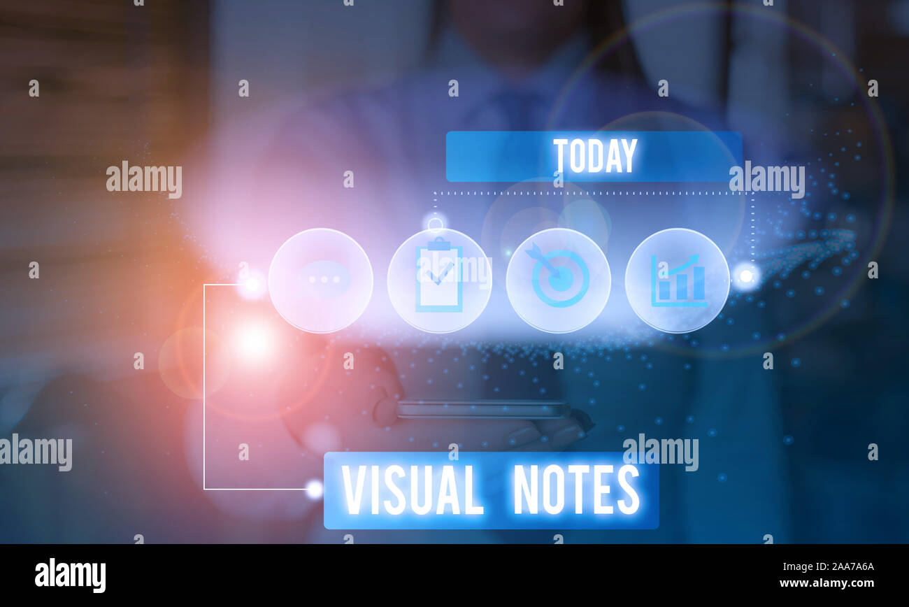 Handwriting text writing Visual Notes. Conceptual photo process of ...