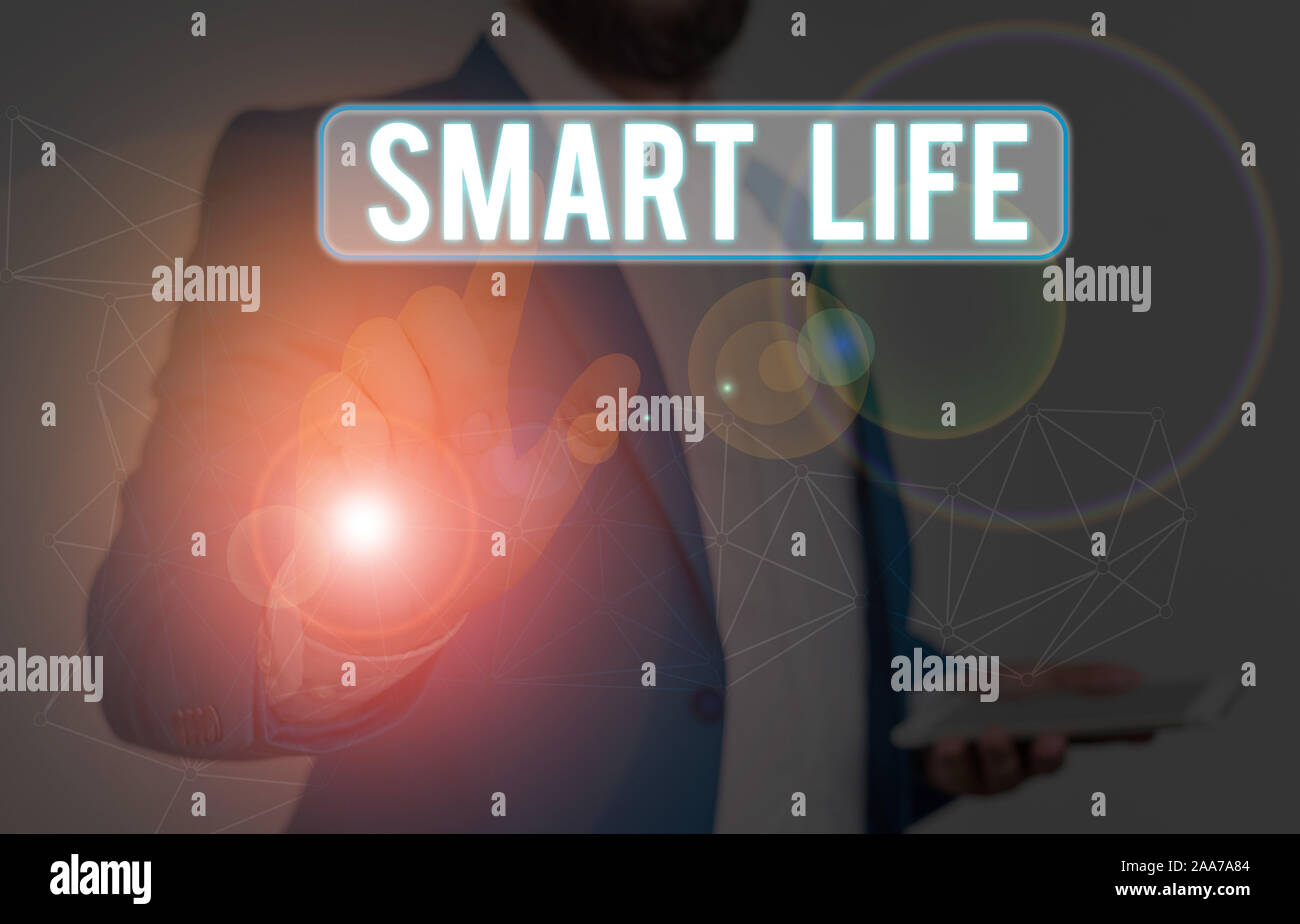 Word writing text Smart Life. Business photo showcasing approach ...
