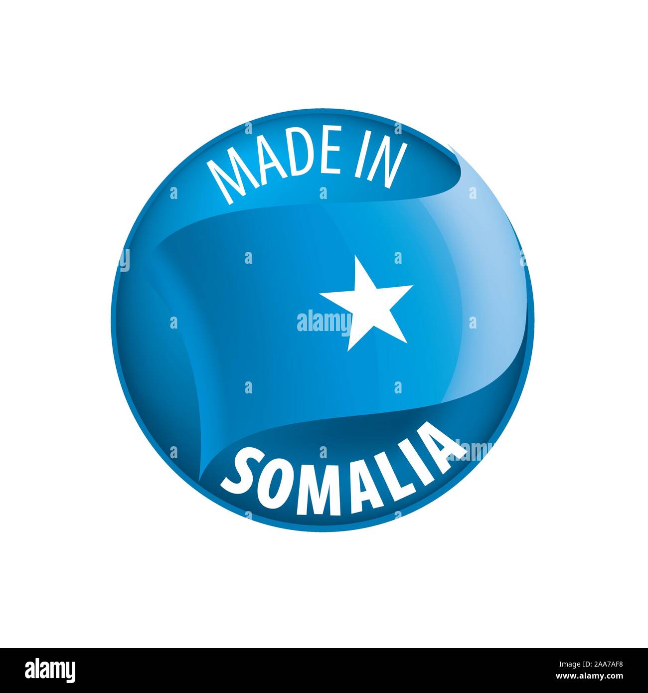 Somalia flag, vector illustration on a white background Stock Vector ...