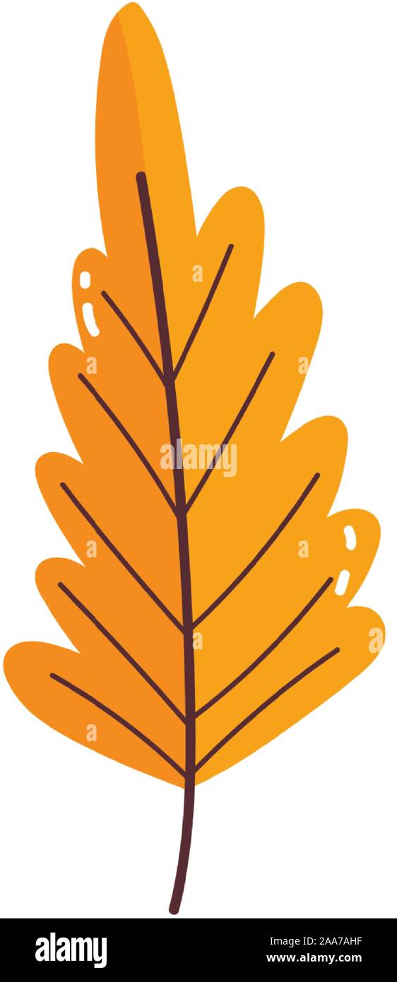 leaf foliage nature on white background vector illustration Stock ...