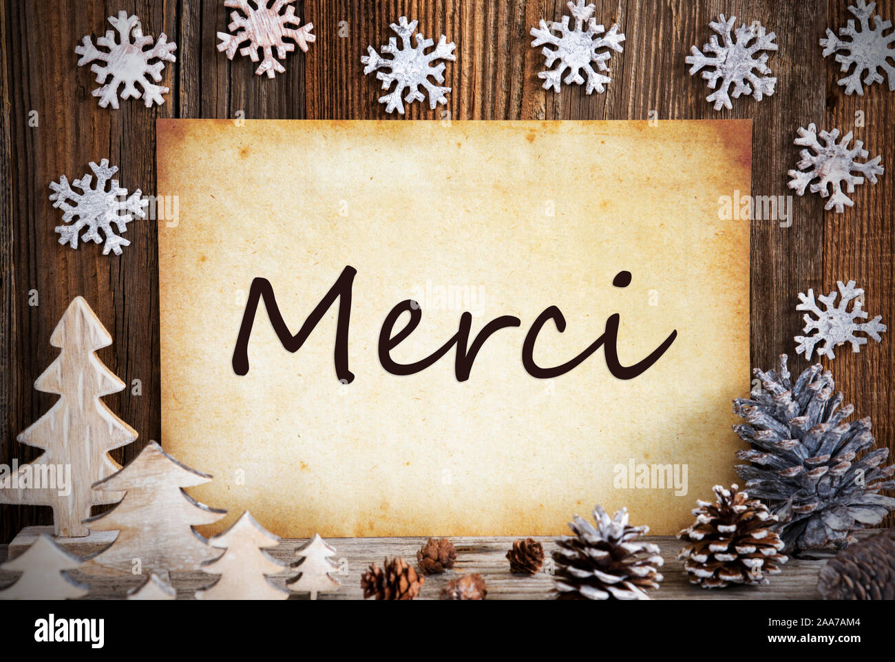 Sign french text merci means hi-res stock photography and images - Alamy