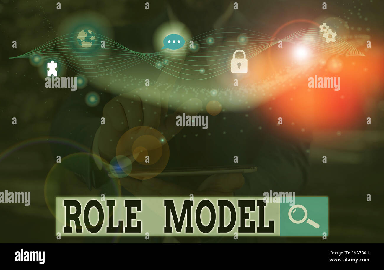 Handwriting text writing Role Model. Conceptual photo a demonstrating ...