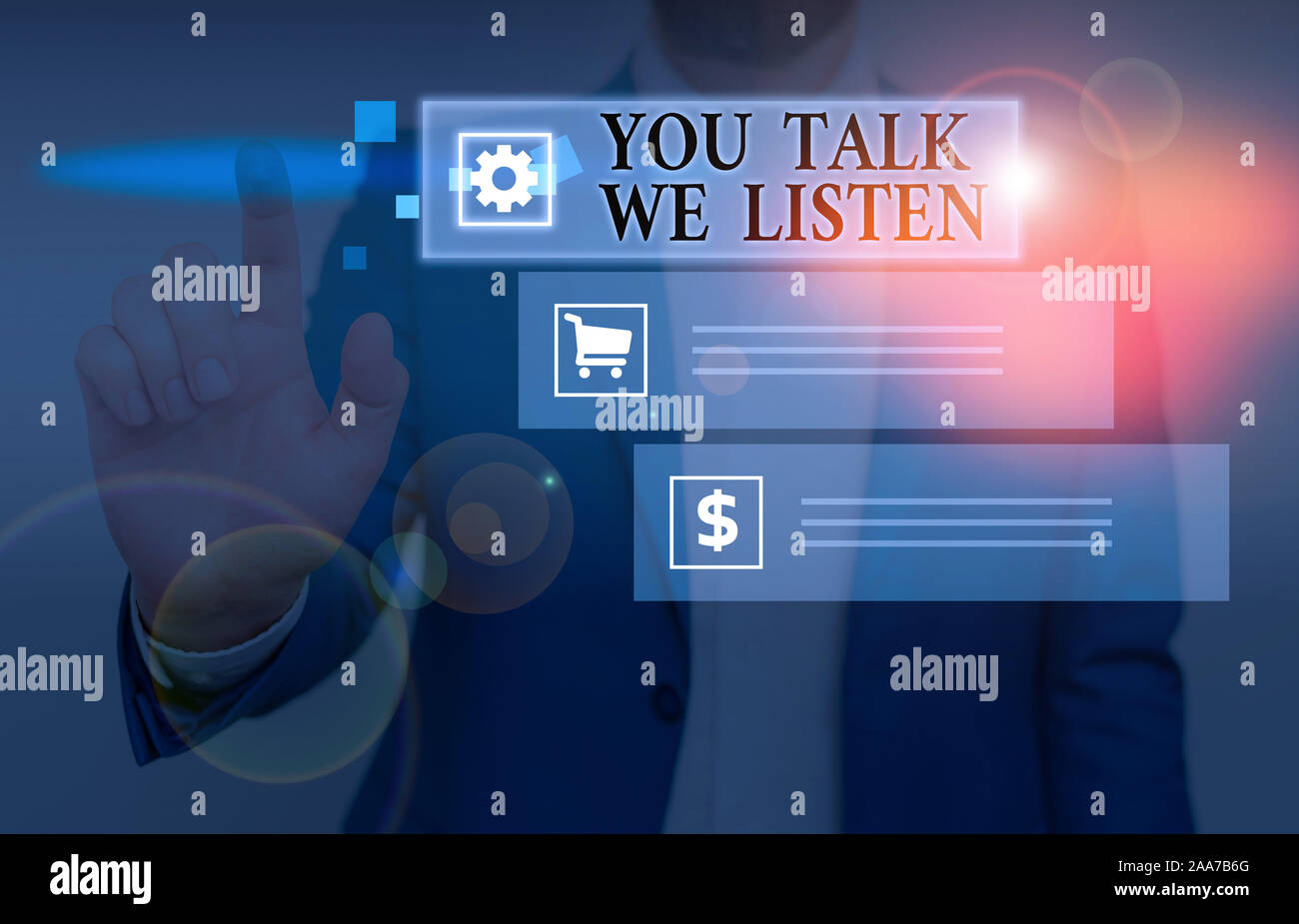 Handwriting text writing You Talk We Listen. Conceptual photo Two Way ...