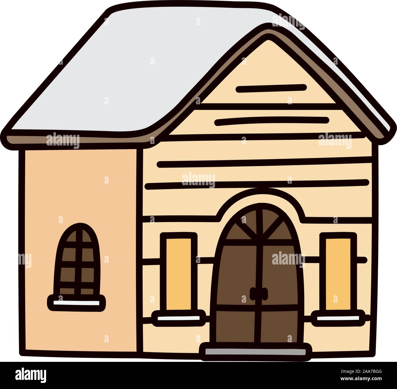classic house home facade icon vector illustration Stock Vector Image ...