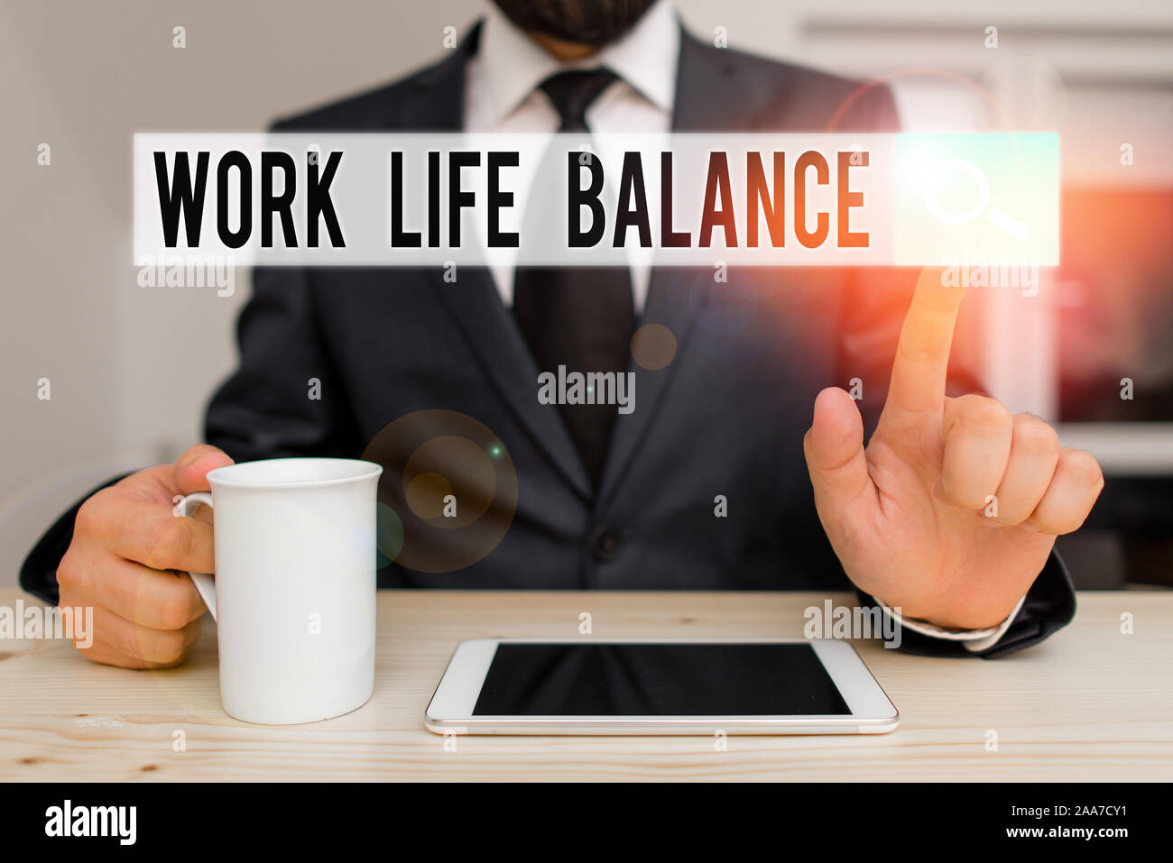 Text sign showing Work Life Balance. Business photo showcasing Division ...