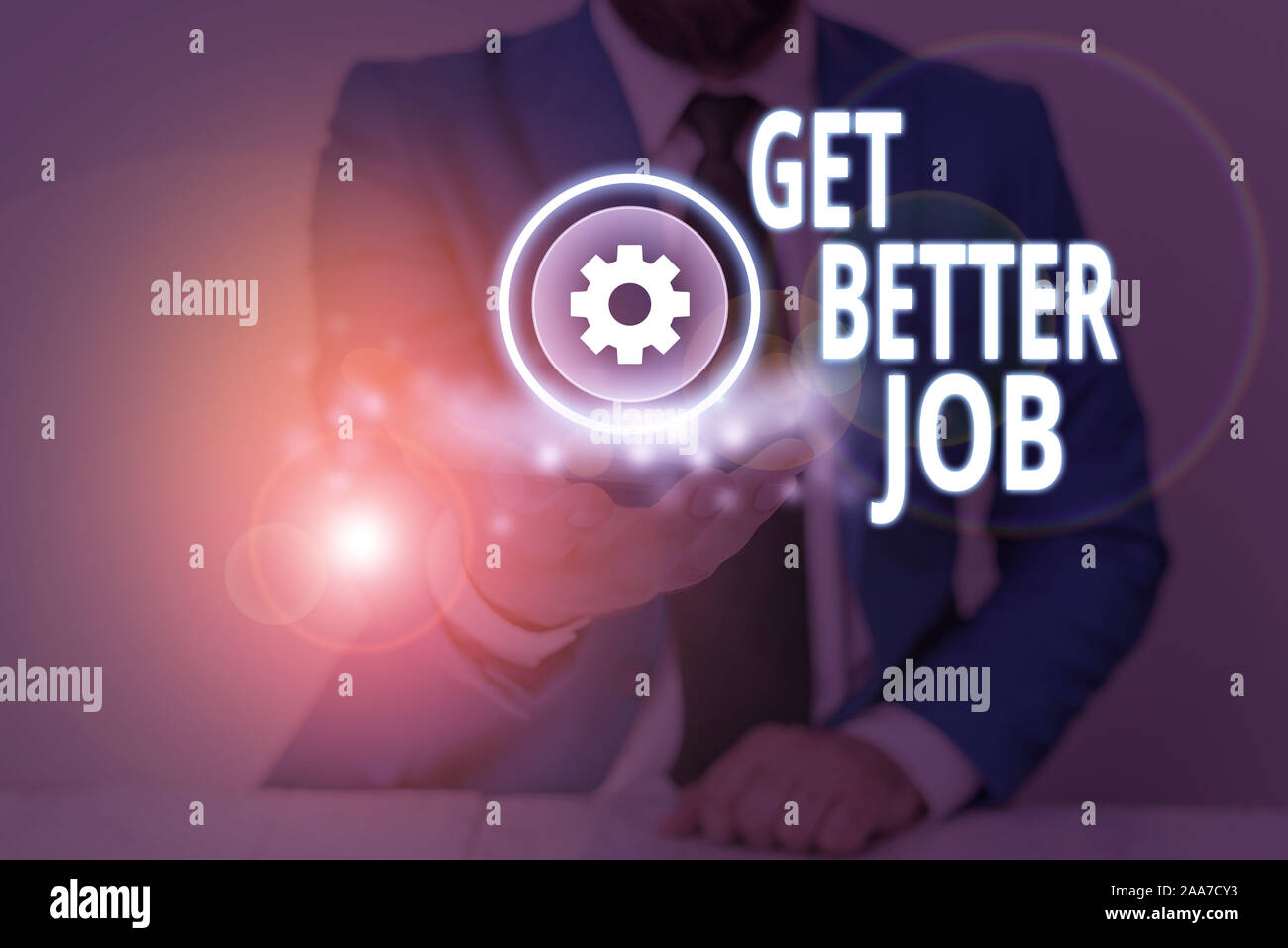 Handwriting text Get Better Job. Conceptual photo Looking for a high ...