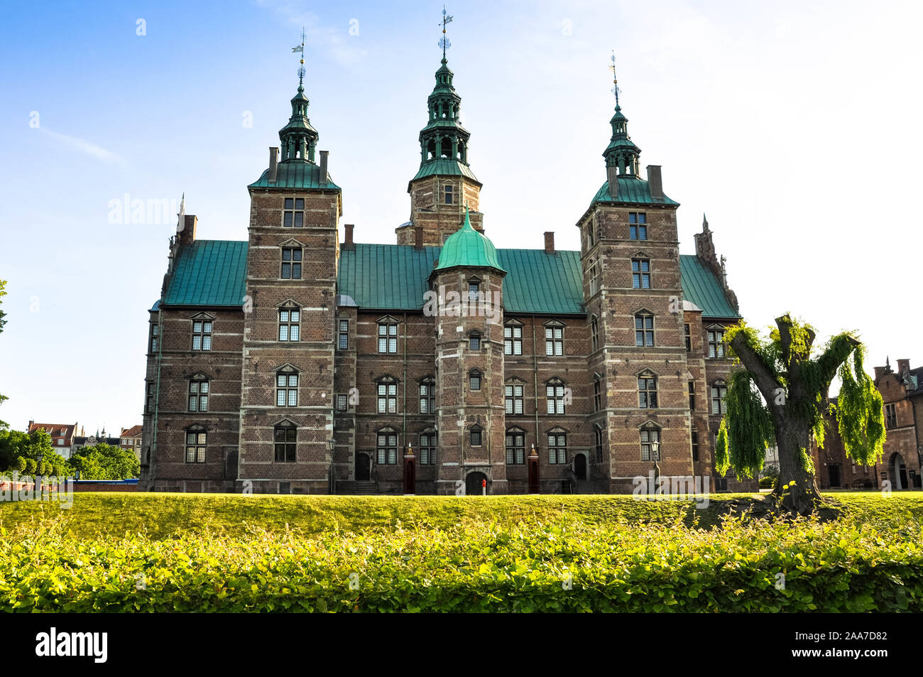 Rosenborg Castle in Copenhagen, Denmark. Built in the Dutch Renaissance ...