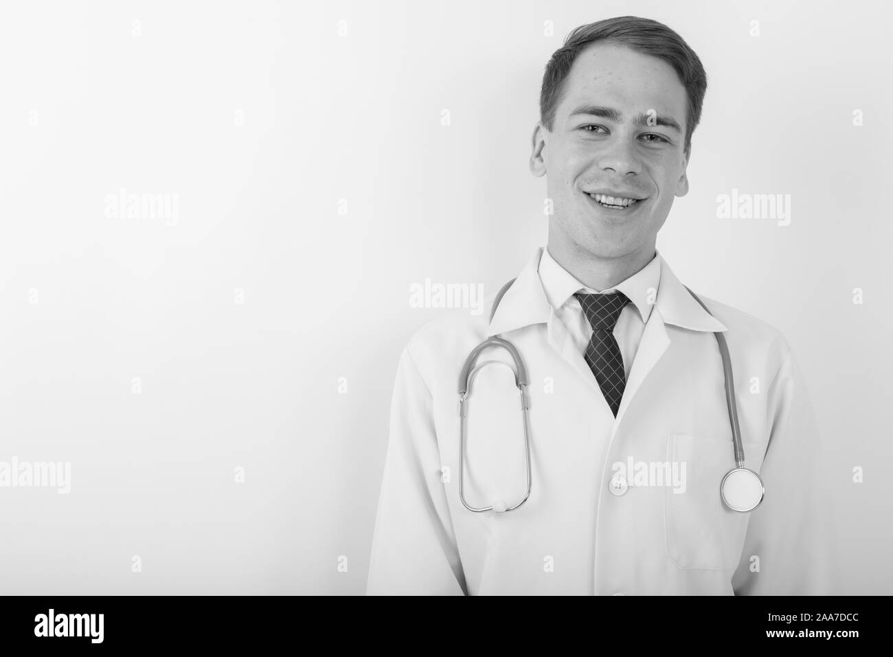 Portrait male doctor in face hi-res stock photography and images - Alamy