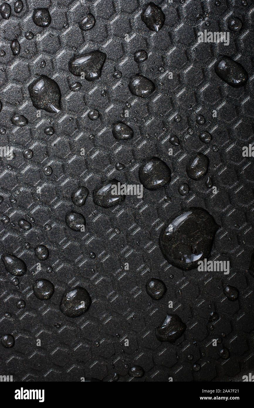 Water drops on metal background with geometric patterns Stock Photo - Alamy