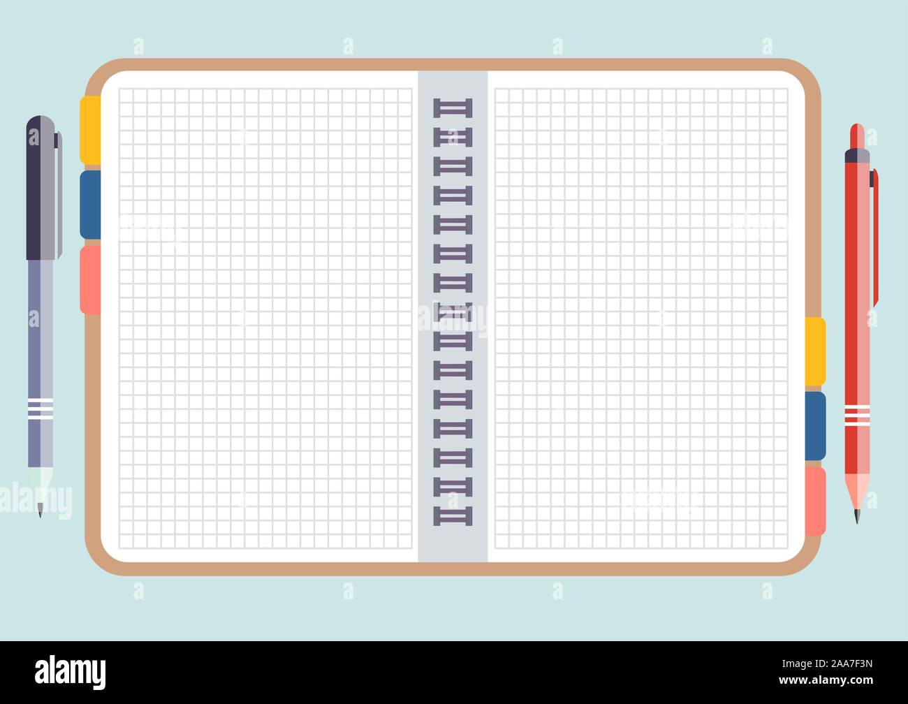 Open notebook lines Stock Vector Images - Alamy