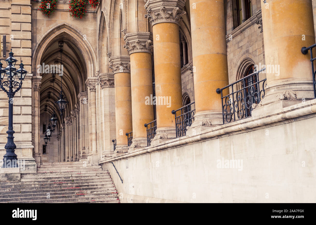 Vienna. City Hall Architecture in Vienna, Austria Stock Photo - Alamy
