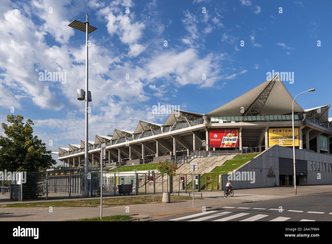 Warsaw, Poland - August 19, 2019: Legia Warsaw Municipal Stadium or ...