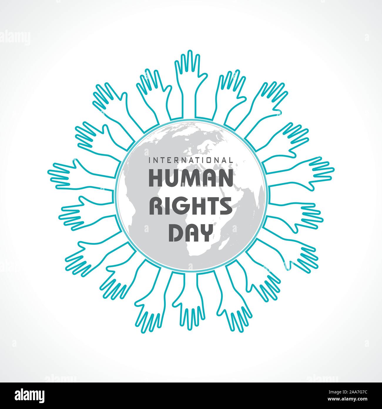 International Human Rights Day Stock Vector -10 December Stock Vector ...