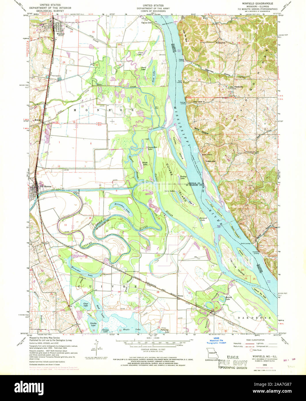 Map of winfield missouri hi-res stock photography and images - Alamy