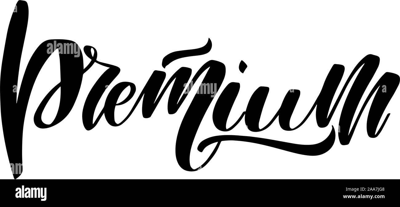 Vector calligraphy illustration isolated on white background Stock ...