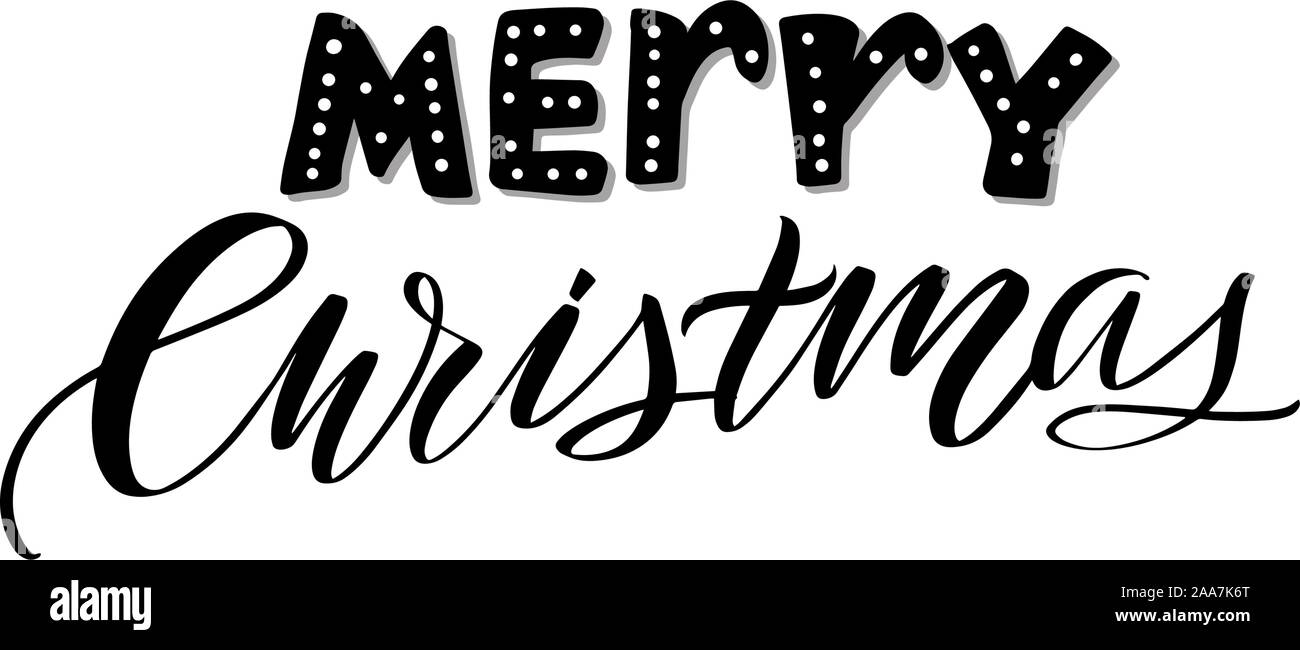 Vector calligraphy illustration isolated on white background Stock ...