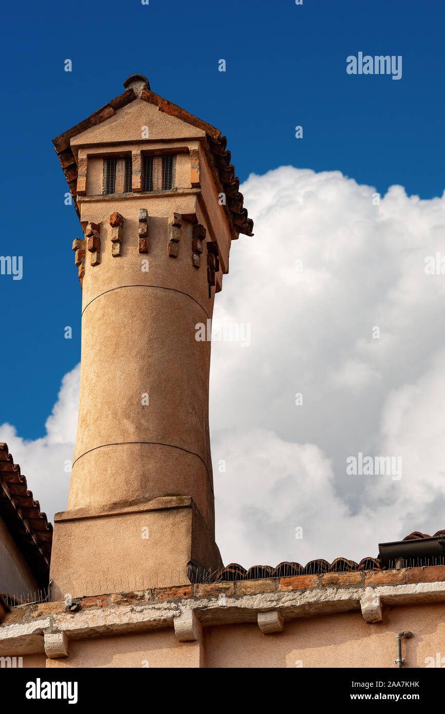 Medieval brick chimney stack hi-res stock photography and images - Alamy