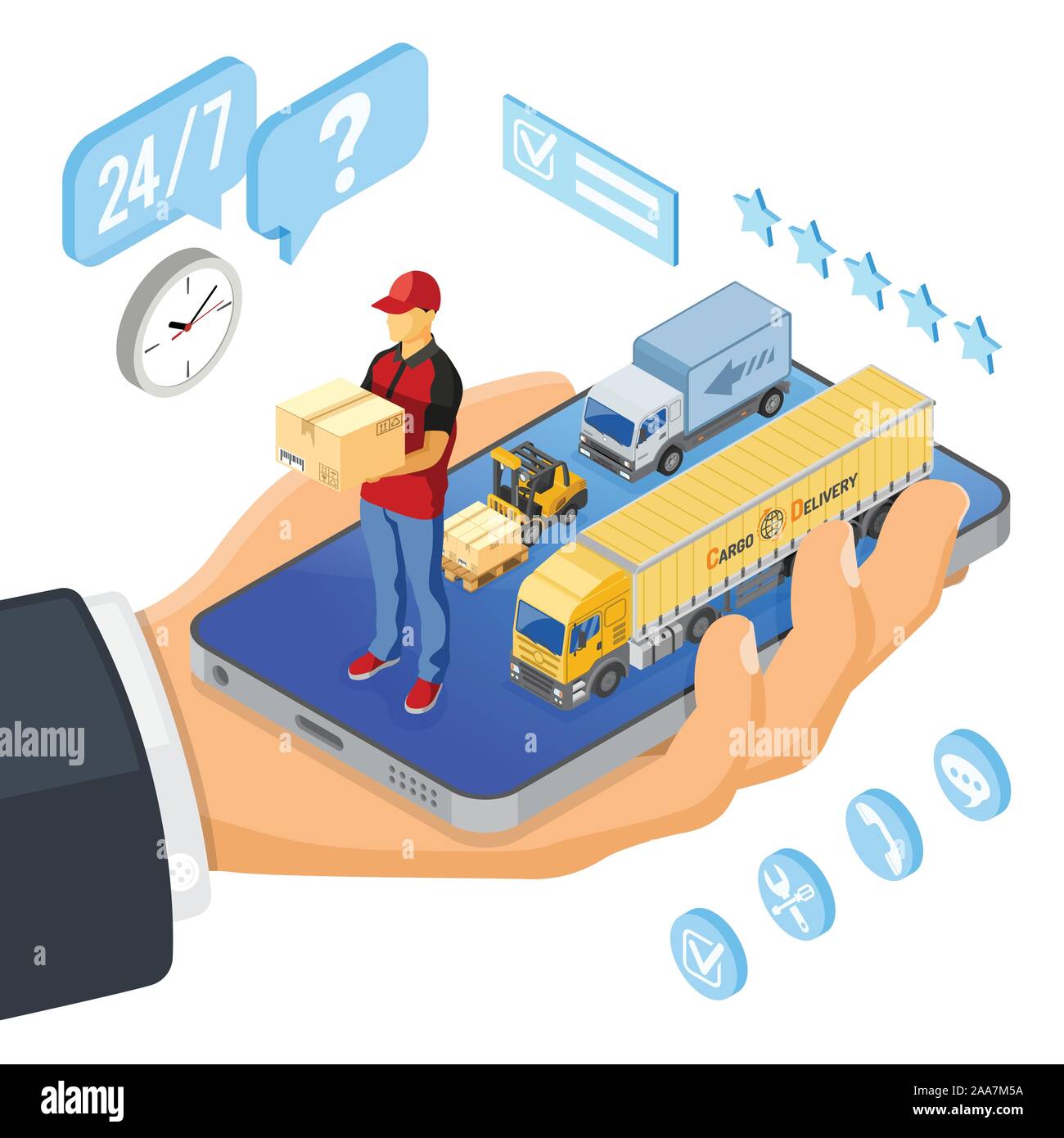 Logistics order Stock Vector Images - Alamy
