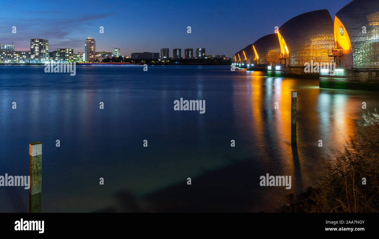 London, England, UK - September 21, 2019: The Thames Barrier flood ...