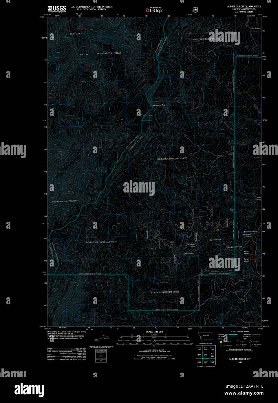 Map of alder montana hi-res stock photography and images - Alamy