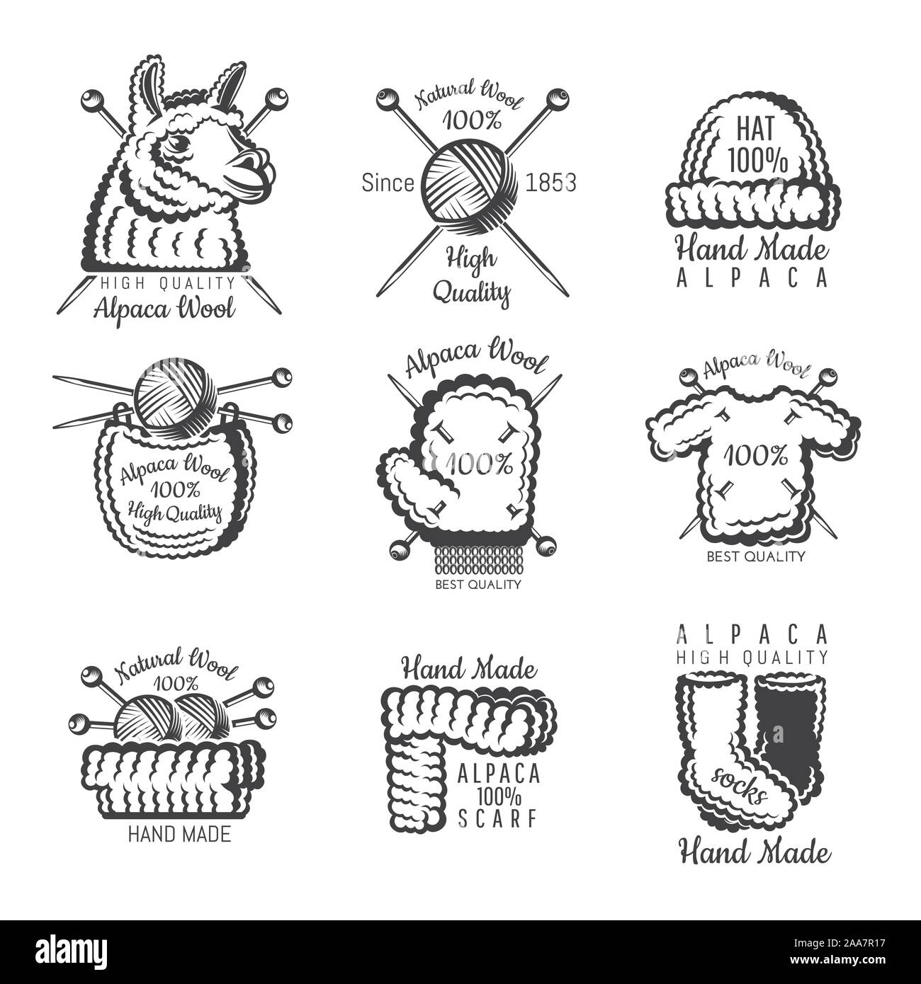 Alpaca sock Stock Vector Images - Alamy